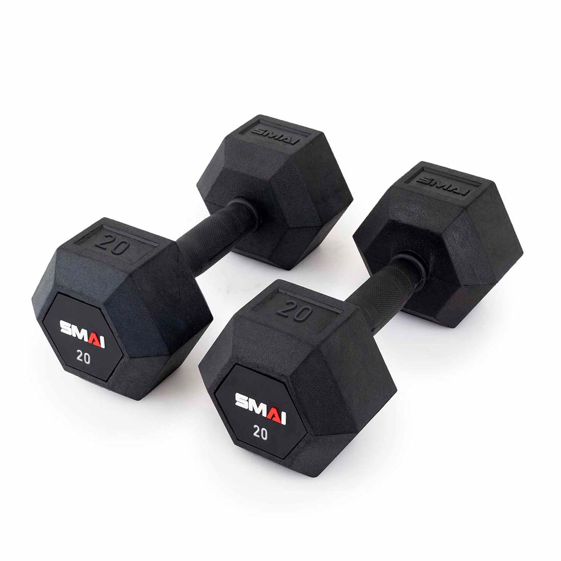 Rubber Hex Dumbbells Pairs | SMAI – SMAI USA